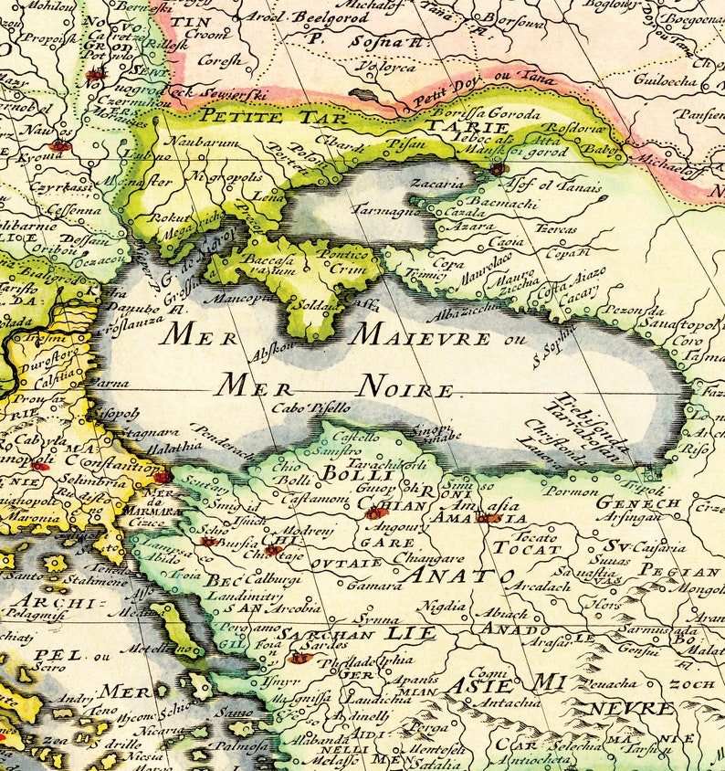 Historic Map of Europe (1653) | Central and Eastern Europe | Vintage ...