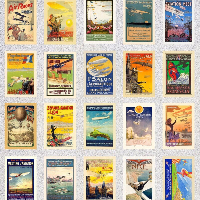 Vintage Aviation Postcards - Etsy UK