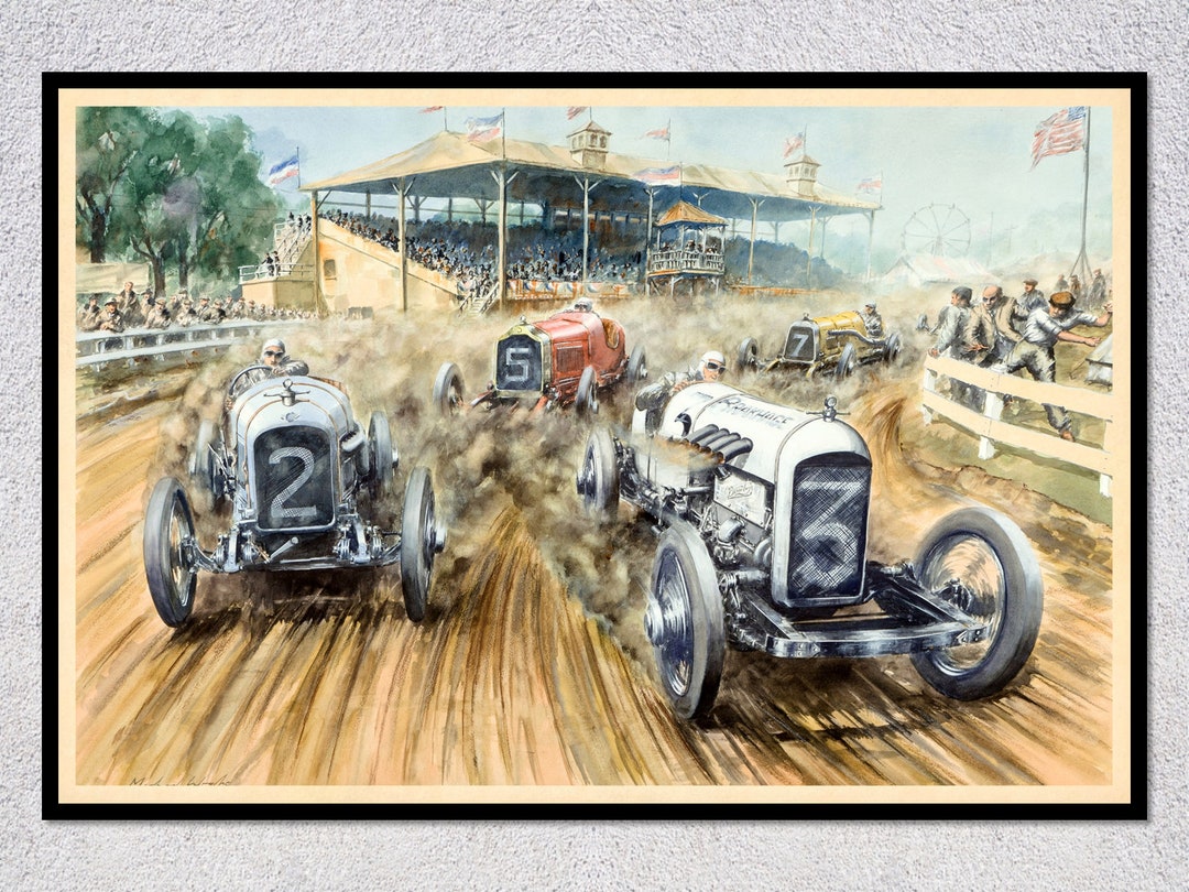 Indianapolis Posters | Racing Posters & Advertising | Indy 500 - Etsy
