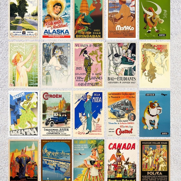 Retro Postcard - Etsy