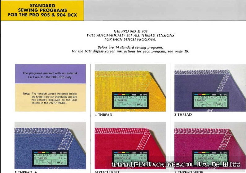 Elna Pro 905 DCX Serger Instruction Manual PDF Download SR - Etsy Elna Pro 905 DCX Serger Instruction Manual PDF Download SR - Etsy