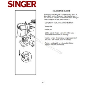 Singer 4622 Sewing Machine Instruction Manual Handbook, Instant ...