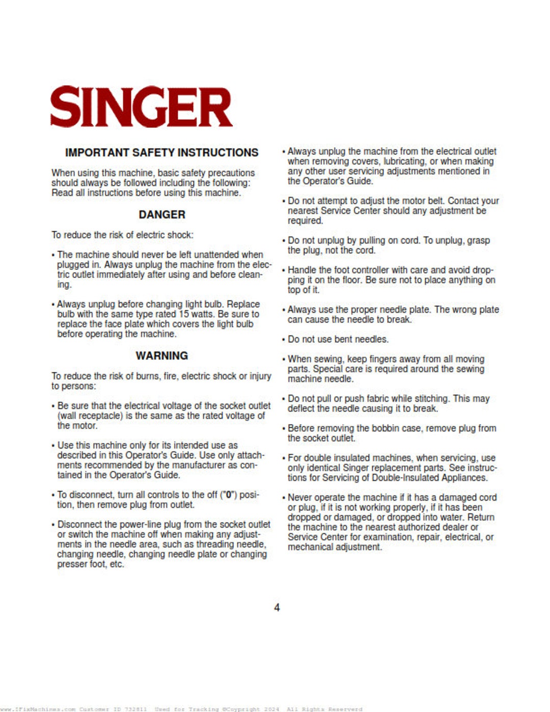 Singer 9410 Instruction Manual Userguide, Instant Download, PDF File - Etsy