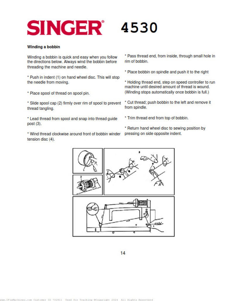 Singer Sewing 4530 Instruction Manual Handbook, Instant Download, PDF ...