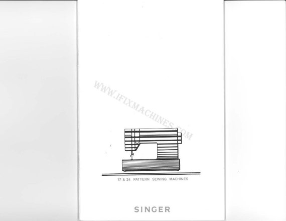 Singer 4624 Instruction Manual Instant Download PDF File - Etsy