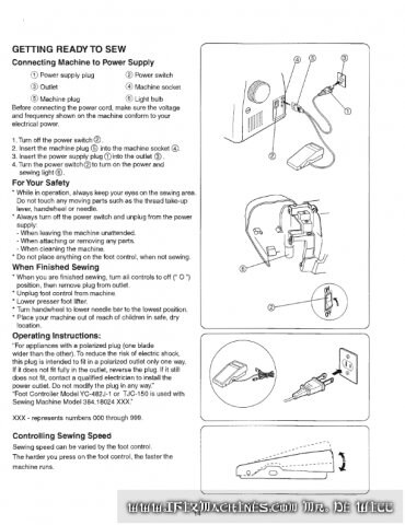 Singer Sewing Machine 384.18024 Instruction Manual, Instant Download ...