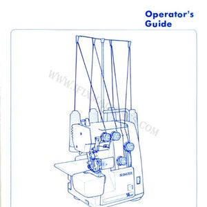 Singer Serger 14U244 Instruction Manual, User Guide (PDF Download) - Etsy