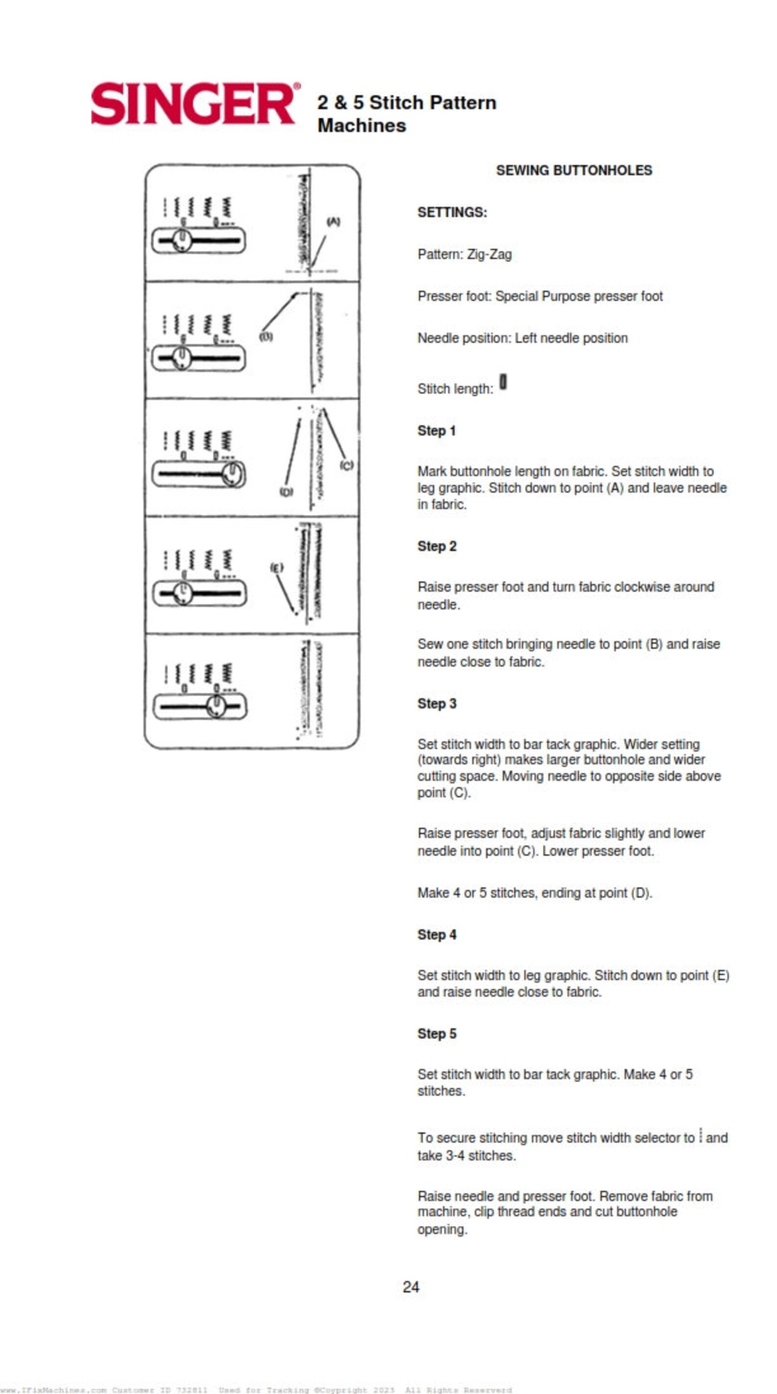 Singer 30215 Instruction Manual, User Guide, Instant Download, PDF File ...