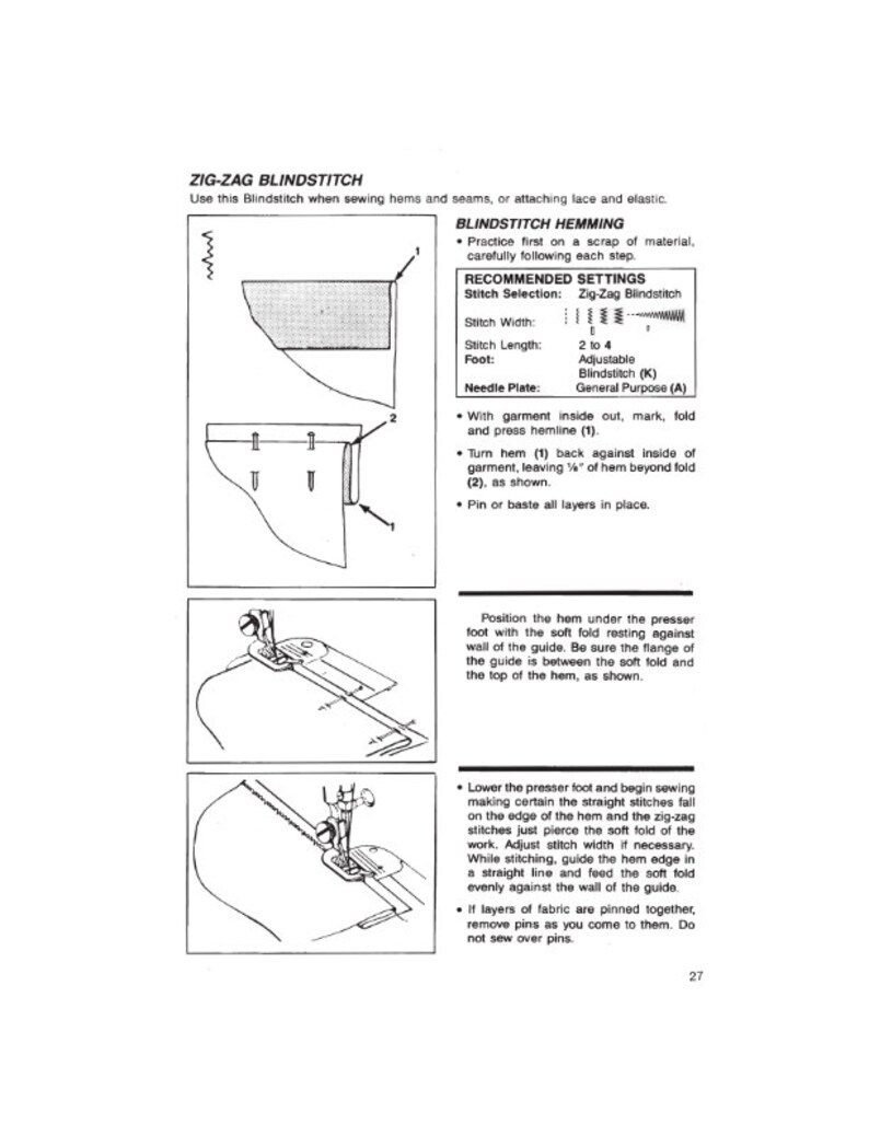Singer Sewing Machine 9334 Instructoin Manual, Instant Download, PDF ...