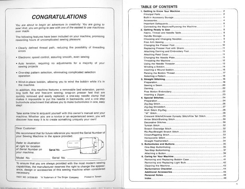 Singer 4624 Instruction Manual, Instant Download, PDF File Formate, SR ...