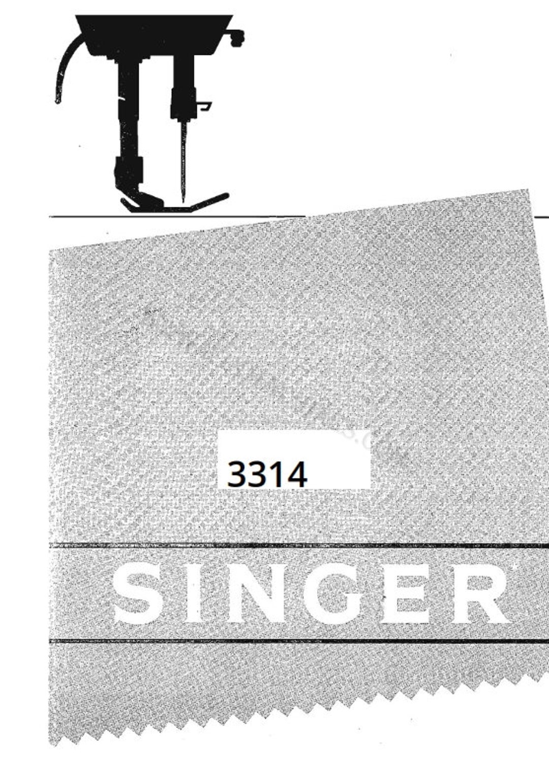 Singer Sewing 3314 Instruction Manual Handbook, Instant Download, PDF ...