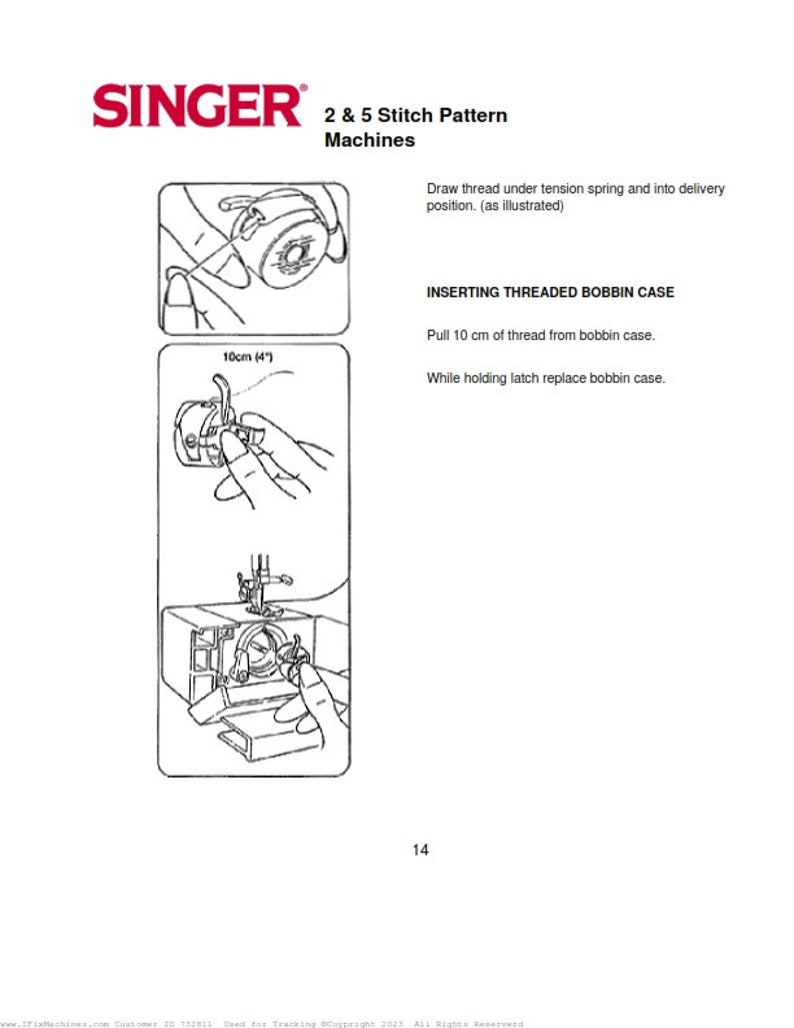 Singer 30215 Instruction Manual, User Guide, Instant Download, PDF File ...