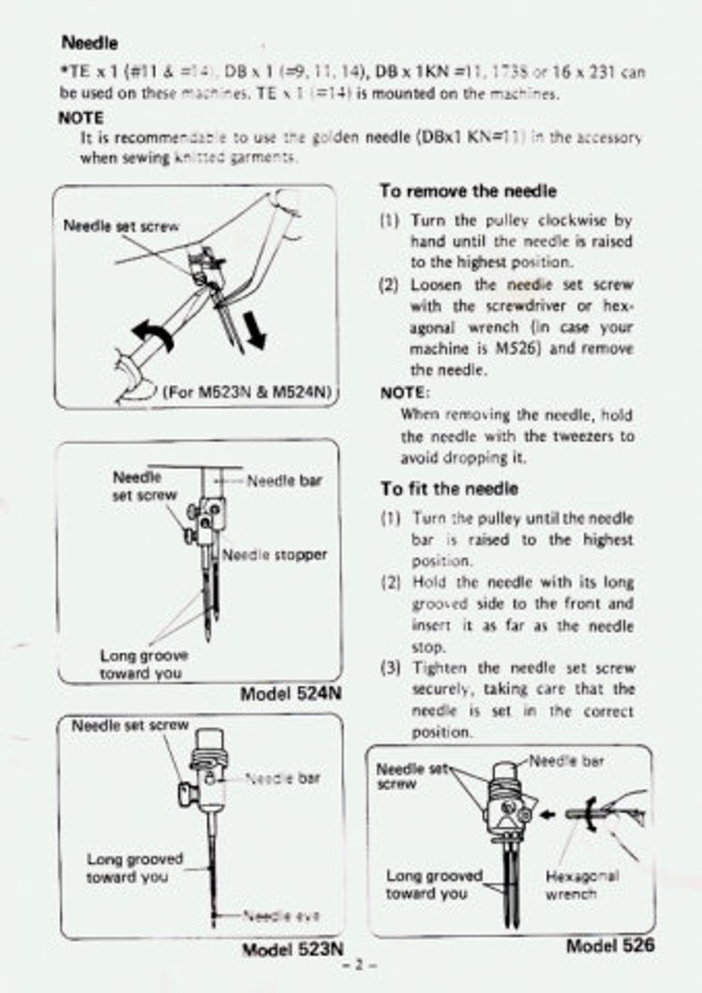 Brother Serger 523N Manual Userguide Handbook PDF Download - Etsy
