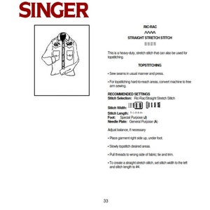 Singer Sewing Machine 4562 Instructoin Manual, Instant Download, PDF ...