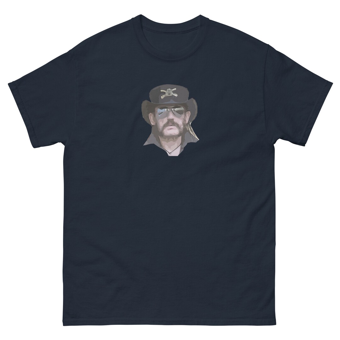 Lemmy Art Face Iconic Musicians Men's Classic Tee - Etsy