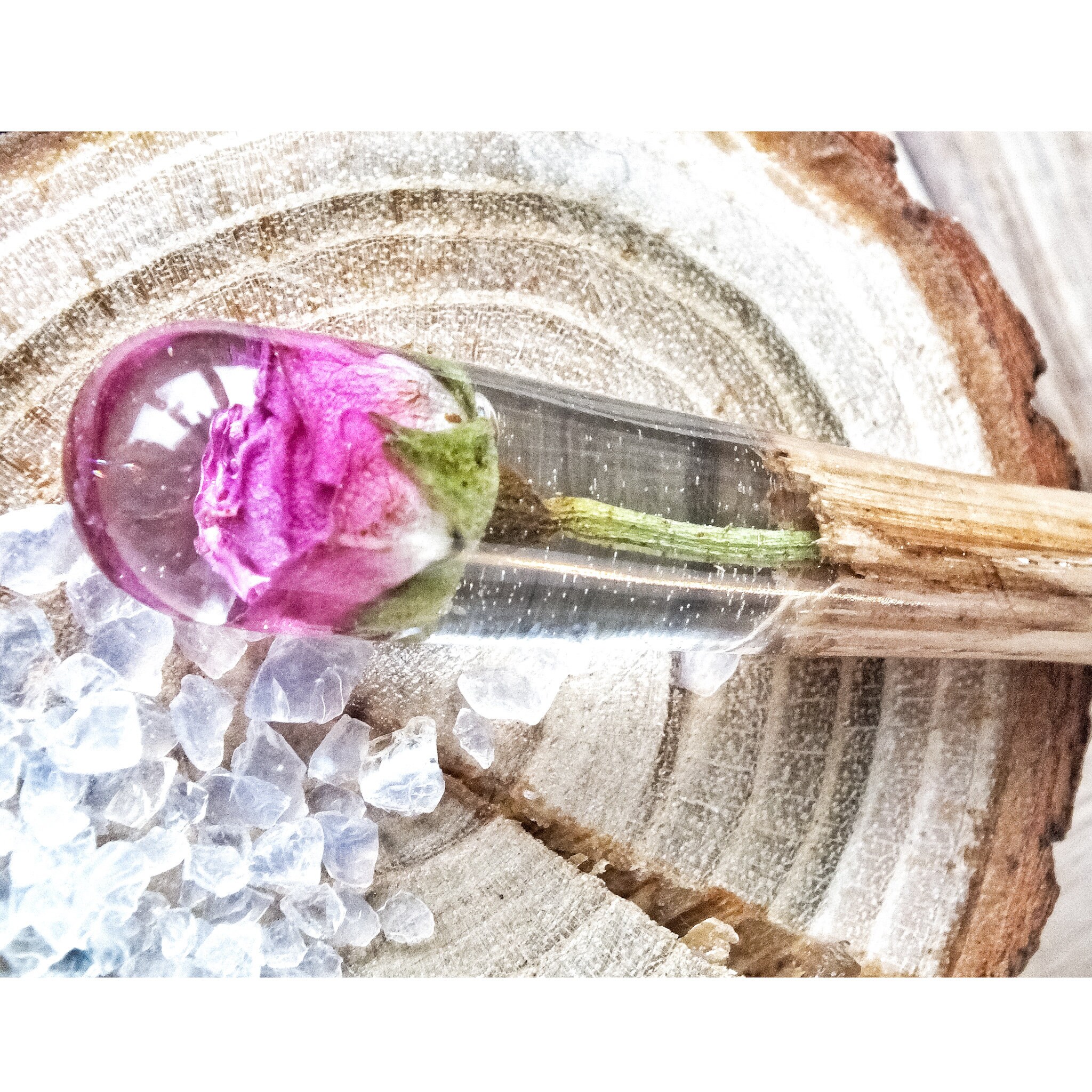 Rose Wood Hair Stick Resin Wood Hair Pin Real Flower Hair | Etsy