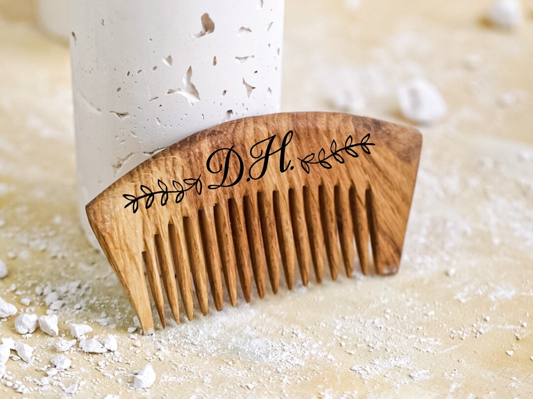 Personalised Hair Comb, Oak Wood Comb, Engraved Wood Comb, Hand Made ...