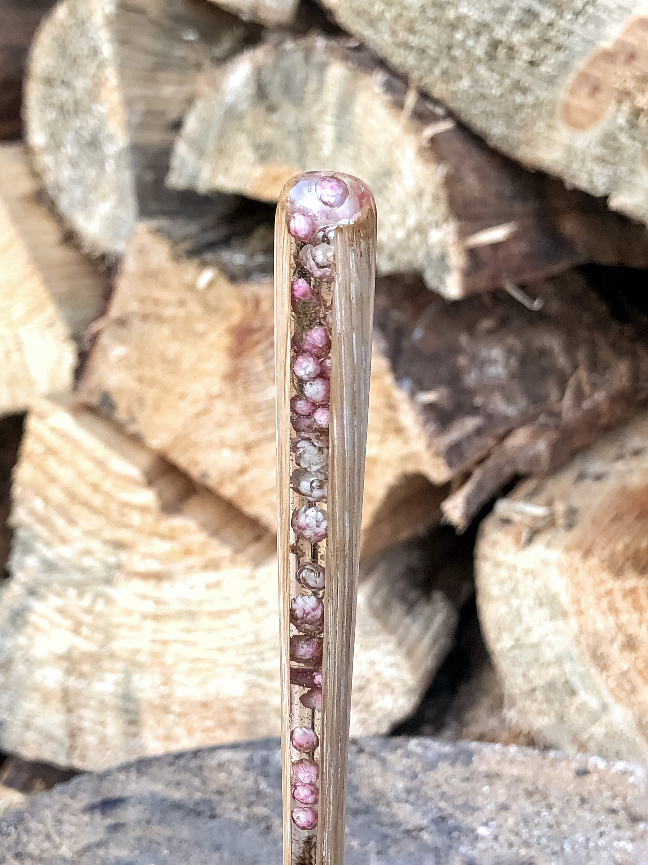 Personalized Wood Hair Pin, Hair Accessories for Women, Wooden Hair ...