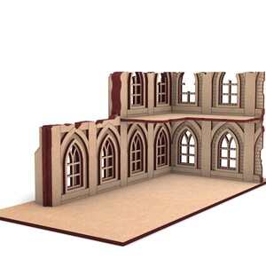 WTC 2 Storey Ruin Terrain File, Laser Cut Files, SVG, Ai, Pdf, Mdf ...