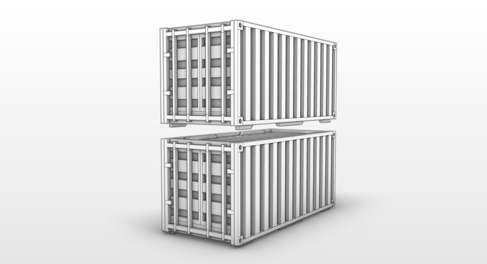 Shipping Container Laser Cut File, SVG, Scatter Terrain, Infinity ...