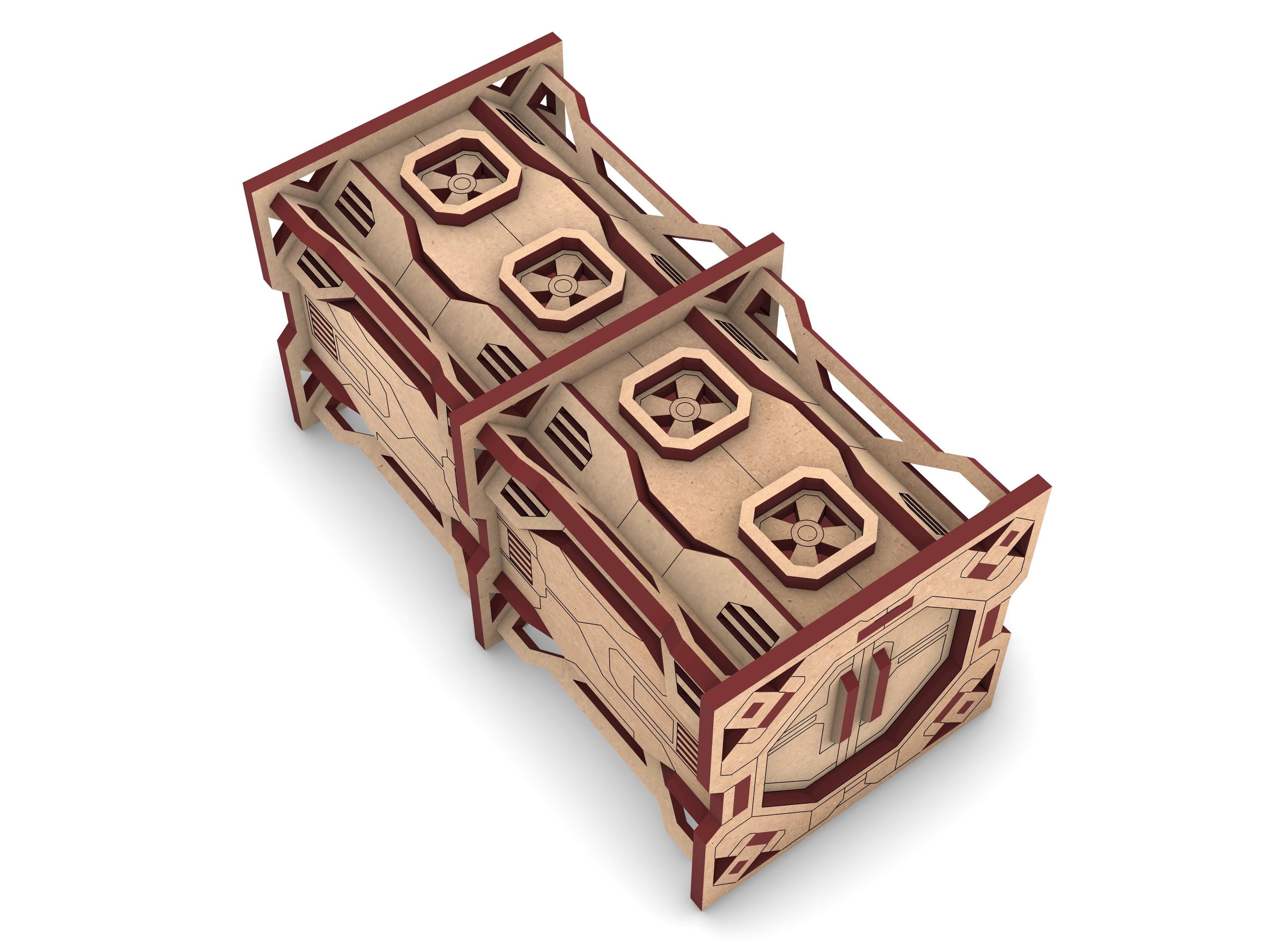 WTC Terrain Set Laser Cut Files, SVG, Ai, Pdf, Mdf Scenery, Wargame ...