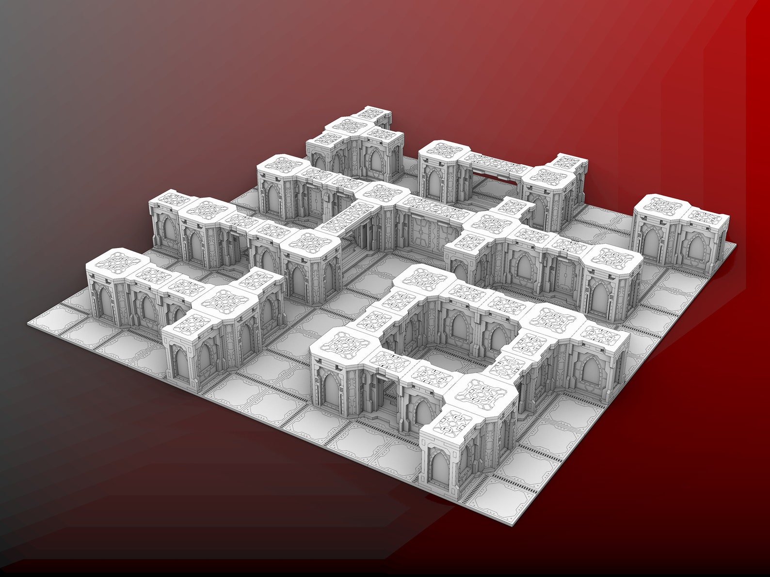 Sector Necropolis Laser Cut Files, Svg, Ai, Pdf, Laser Cut Terrain ...