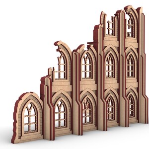 Ruined Cathedral Terrain File (type 2), Laser Cut Files, SVG, Ai, Pdf ...