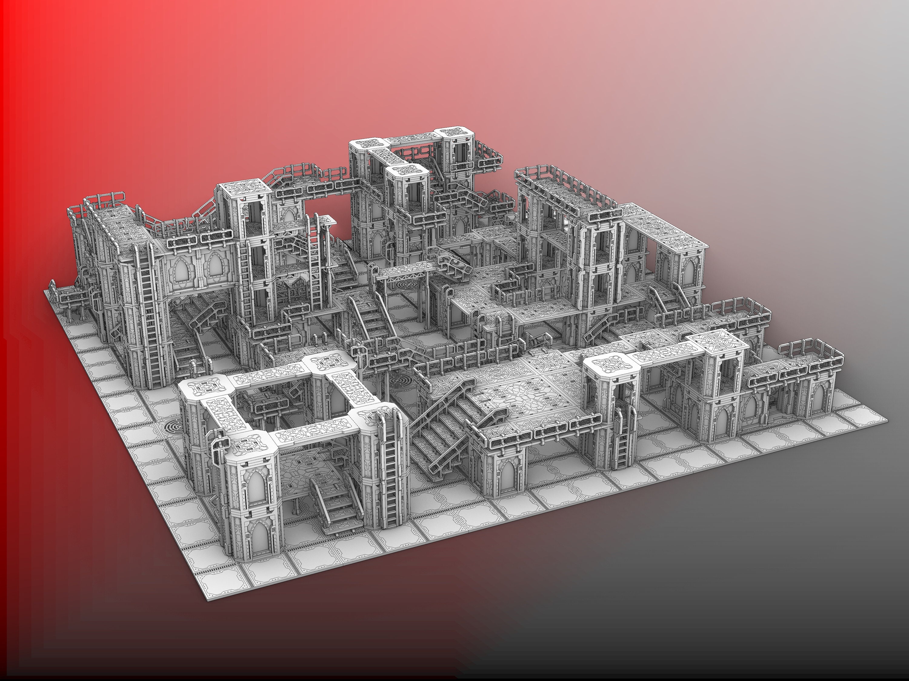 Sector Necropolis Laser Cut Files, Svg, Ai, Pdf, Laser Cut Terrain ...