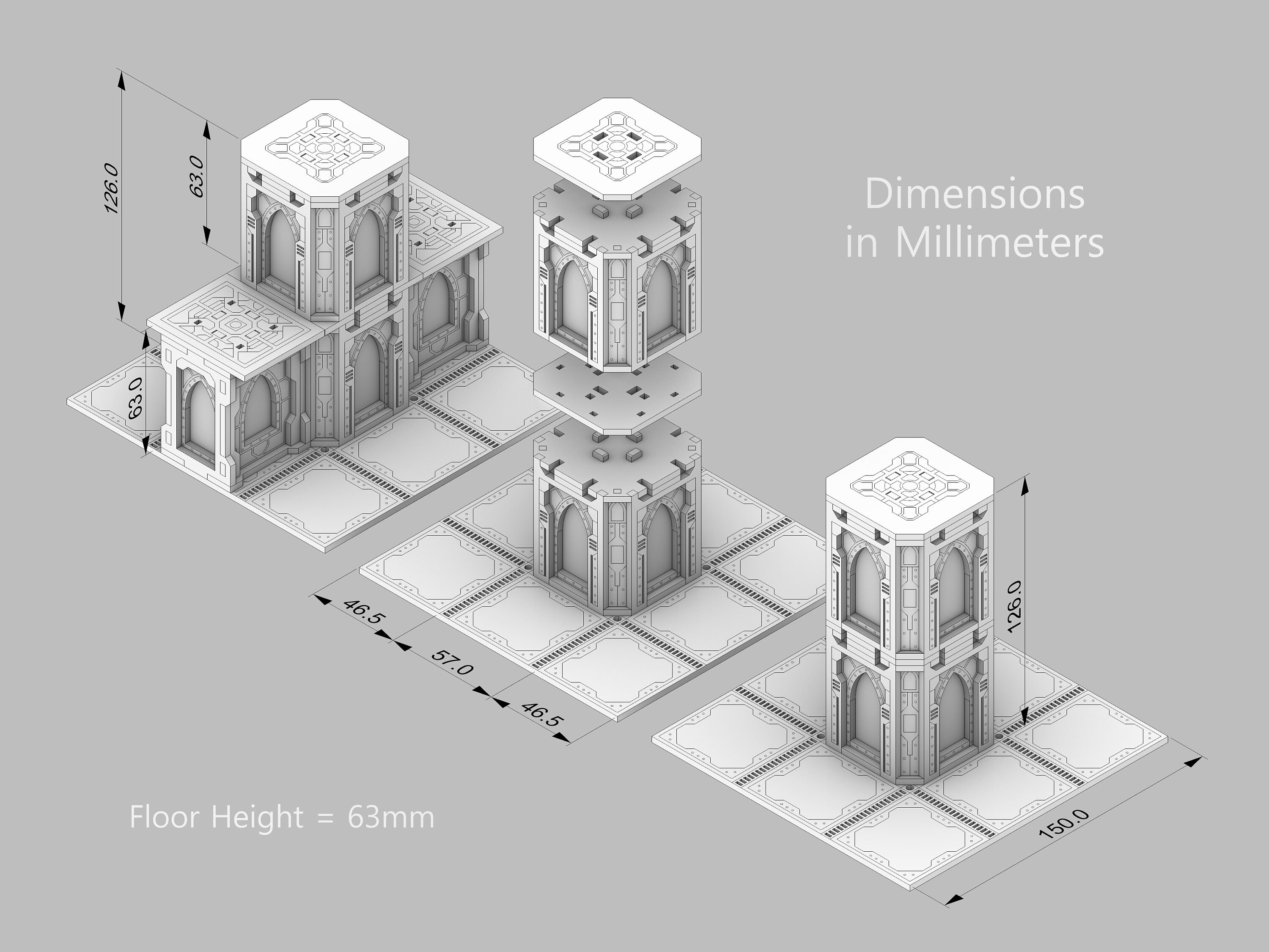 Sector Necropolis Laser Cut Files, Svg, Ai, Pdf, Laser Cut Terrain ...