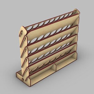 Citadel and Vallejo Paint Rack With Tray Laser Cutting File for 3mm and ...