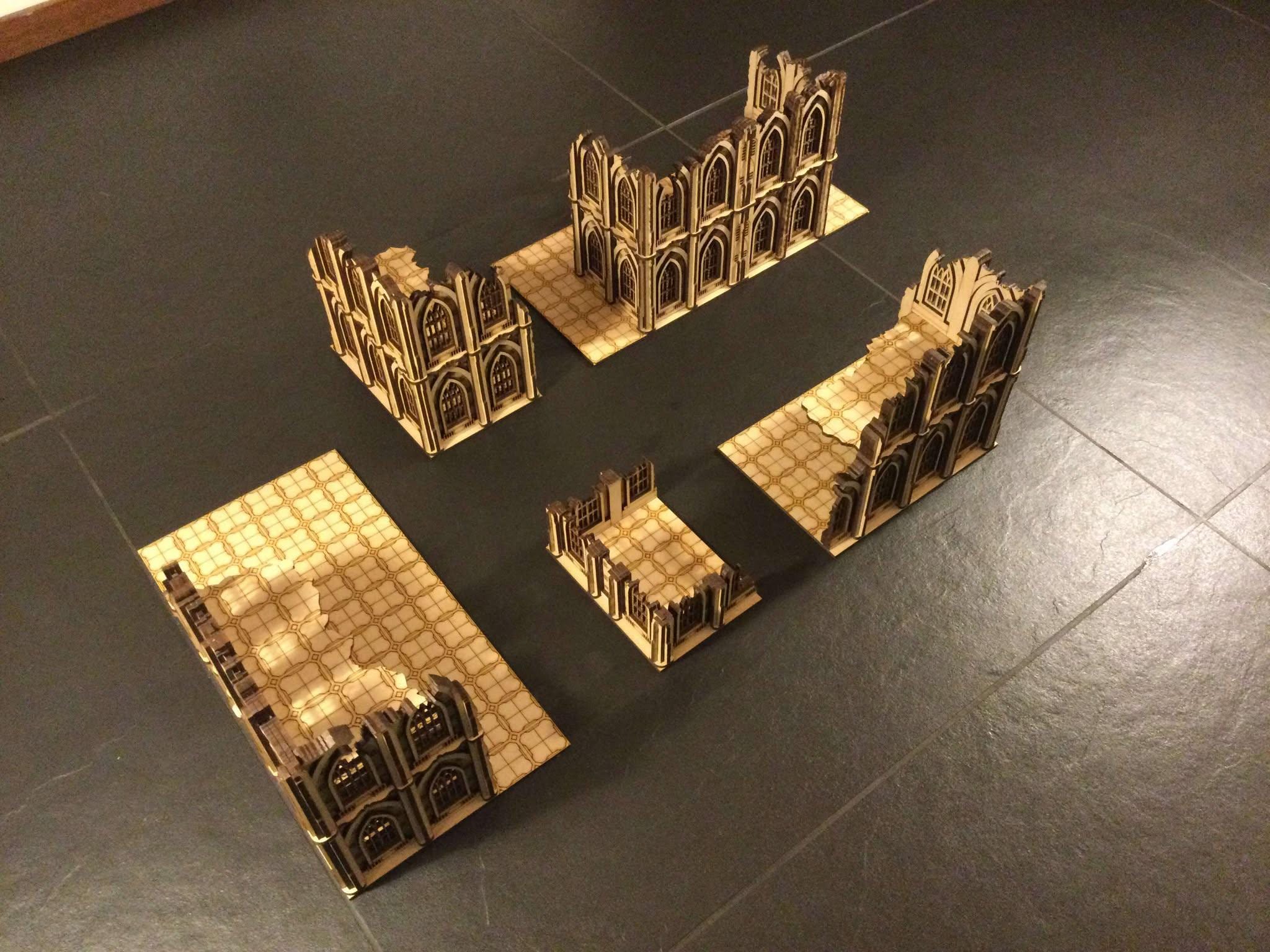 Tournament Terrain Set Laser Cut Files, SVG, Ai, Pdf, Mdf Scenery ...