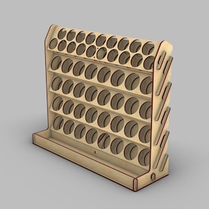 Citadel and Vallejo Paint Rack With Tray Laser Cutting File for 3mm and ...