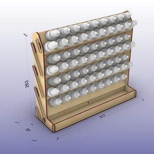 Vallejo & Army Painter Paint Rack With Tray Laser Cutting File for 3mm ...