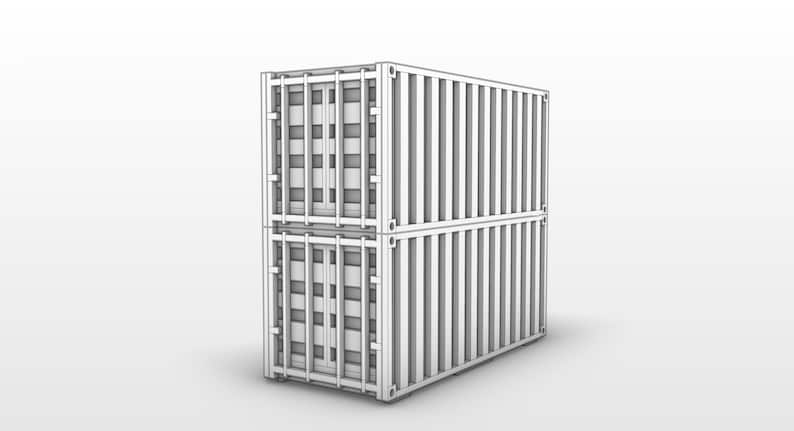 Shipping Container Laser Cut File, SVG, Scatter Terrain, Infinity ...