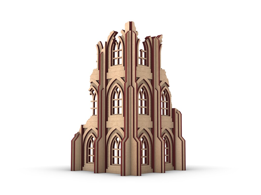 Ruined Cathedral Terrain File type 3, Laser Cut Files, SVG, Ai, Pdf ...