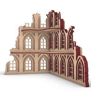 Ruined Cathedral Terrain File (type 2), Laser Cut Files, SVG, Ai, Pdf ...