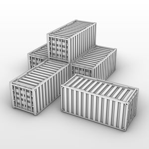 Shipping Container Laser Cut File, SVG, Scatter Terrain, Infinity ...