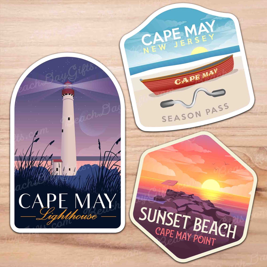 Cape May NJ Favorite Spots - Magnet 3-pack - Etsy