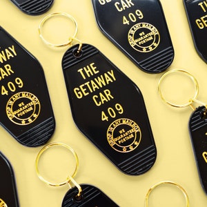 Getaway Car Keychain Motel Keychain Vintage Hotel Tag - Etsy