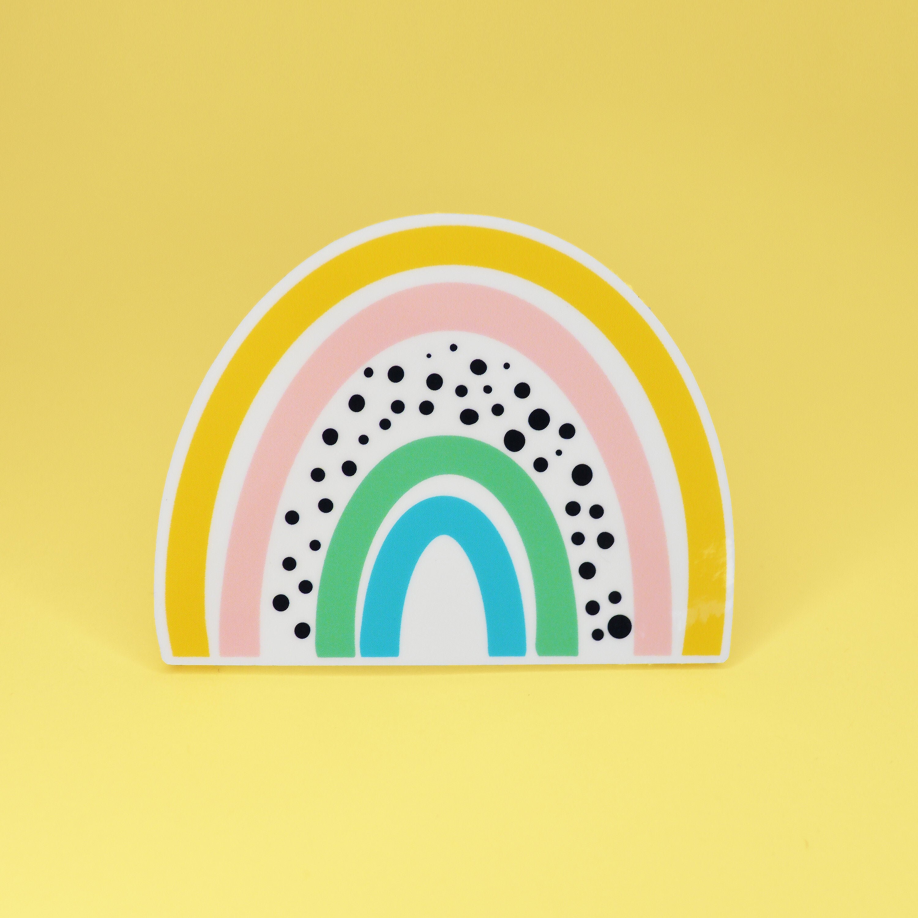 Rainbow Sticker Cute Pastel Style Rainbow Vinyl Sticker - Etsy