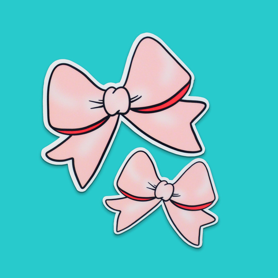 Pink Ribbon Sticker | 2 Pack | Laptop Decal - Etsy