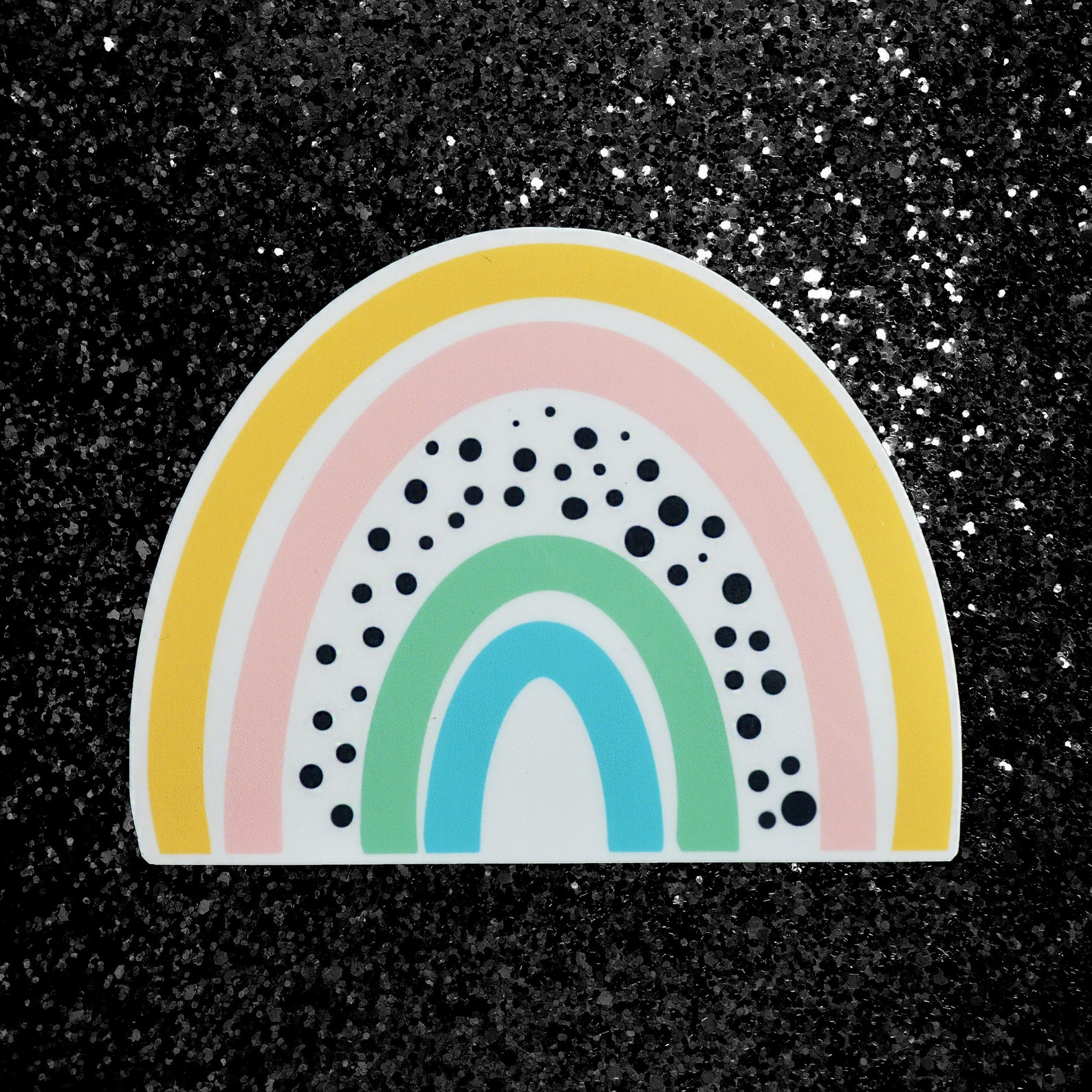 Rainbow Sticker Cute Pastel Style Rainbow Vinyl Sticker - Etsy