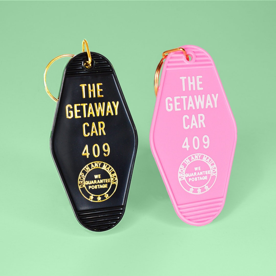 Getaway Car Motel Keychain | Vintage Hotel Tag, Taylor Swift Lyrics - Etsy