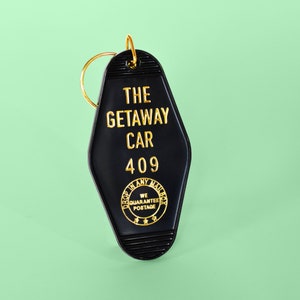 Getaway Car Motel Keychain | Vintage Hotel Tag, Taylor Swift Lyrics - Etsy
