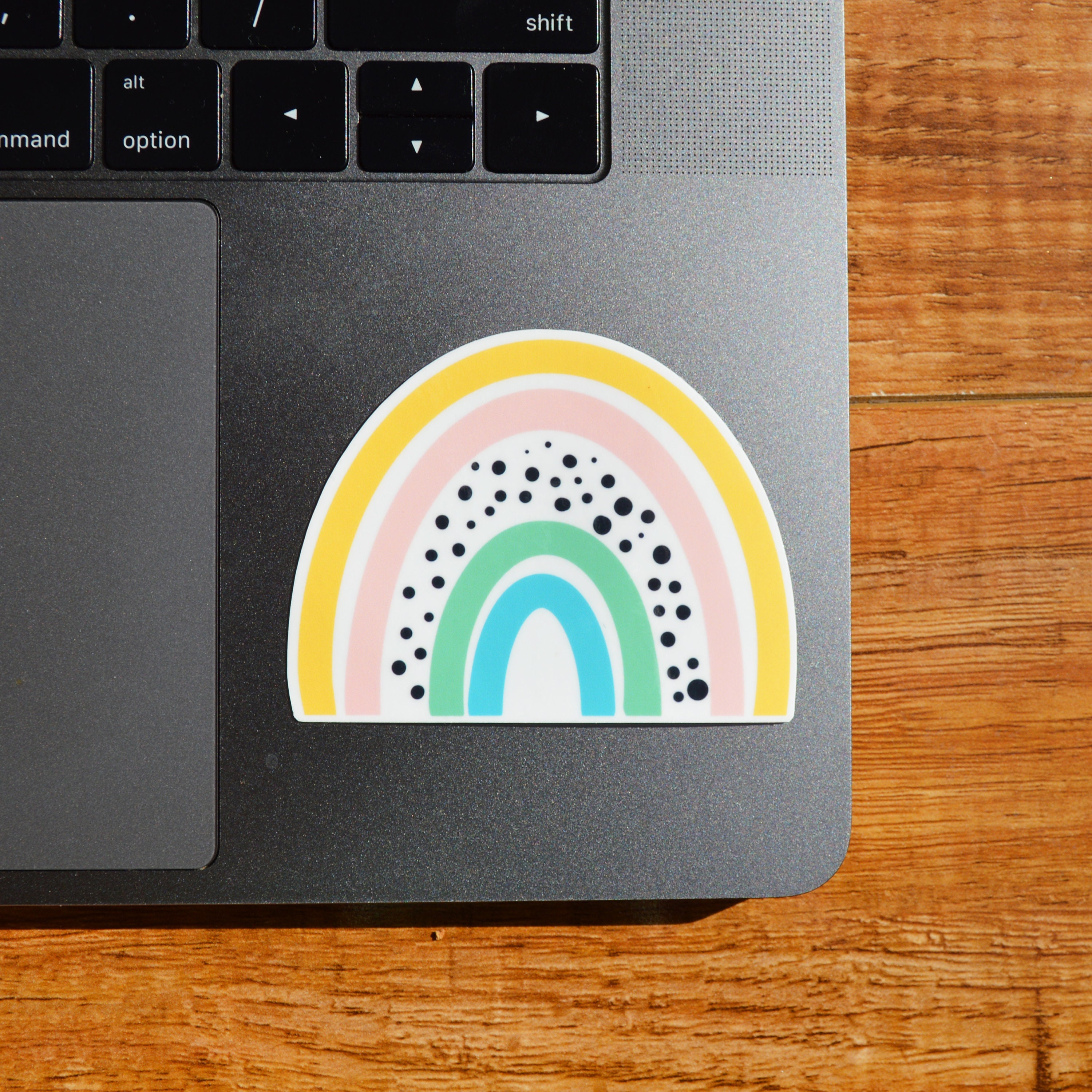 Rainbow Sticker Cute Pastel Style Rainbow Vinyl Sticker | Etsy