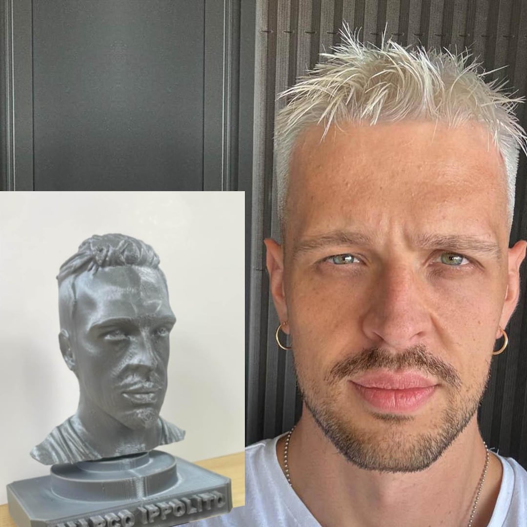 Custom 3D Portrait – 3D Printing of Your Bust From Photo, 15cm High. - Etsy