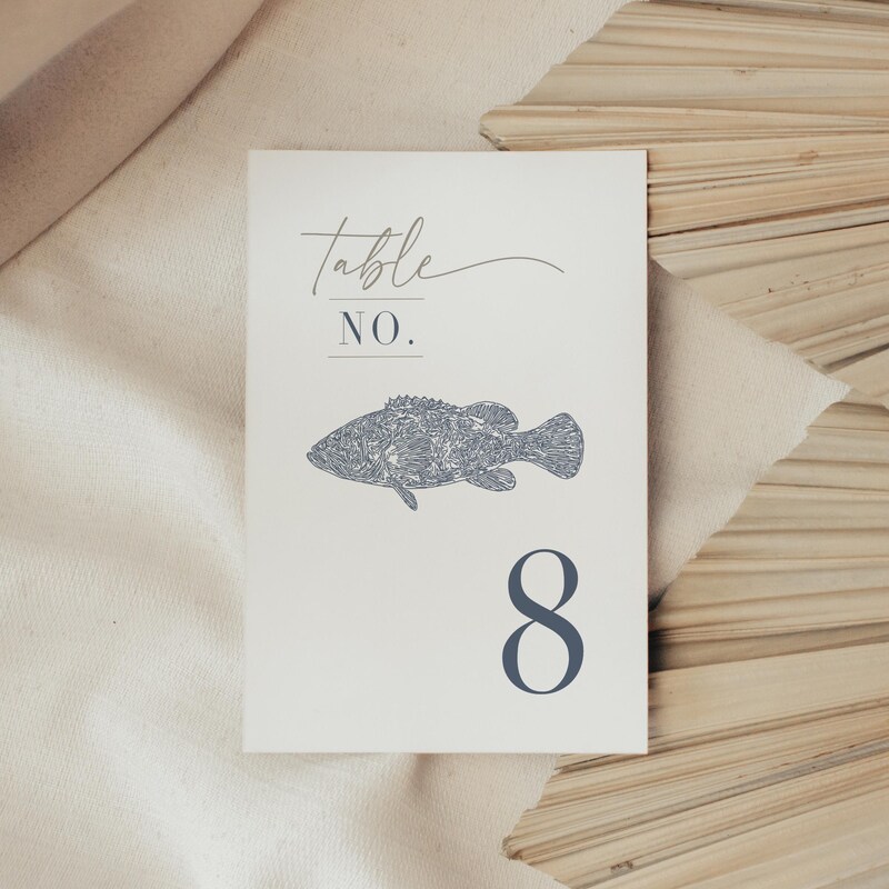 Beach Table Numbers - Etsy