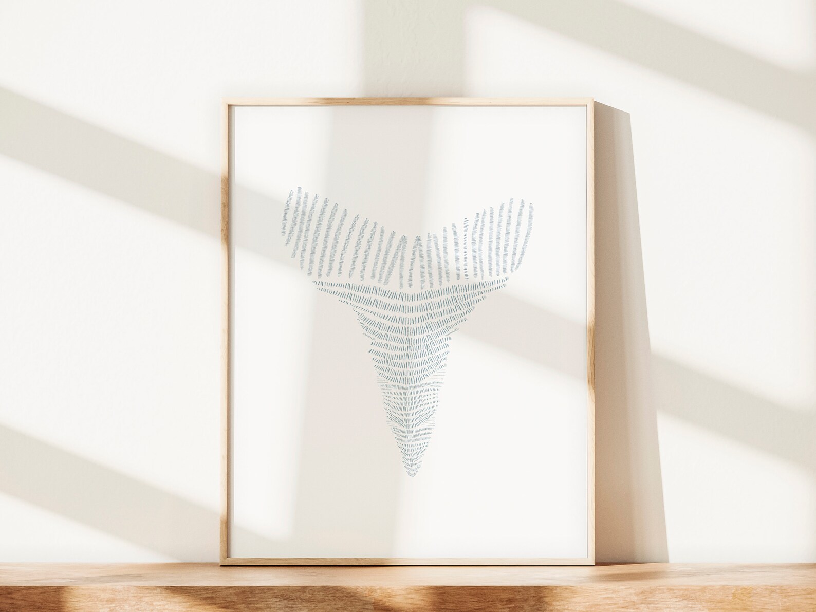 Shark Tooth Wall Art, PRINTABLE Shark Tooth Nursery Art, Modern Shark ...