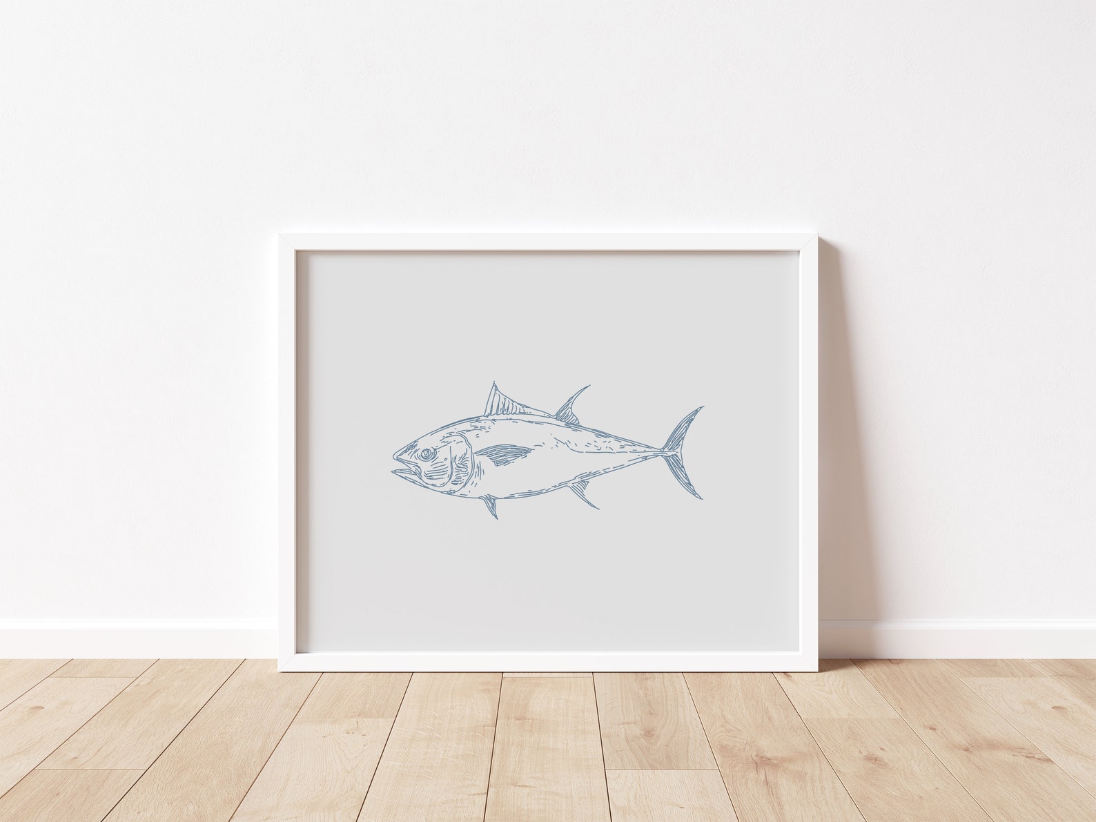 Tuna Wall Art, Tuna Fish Print, Gift for Fishermen, Printable Bluefin ...