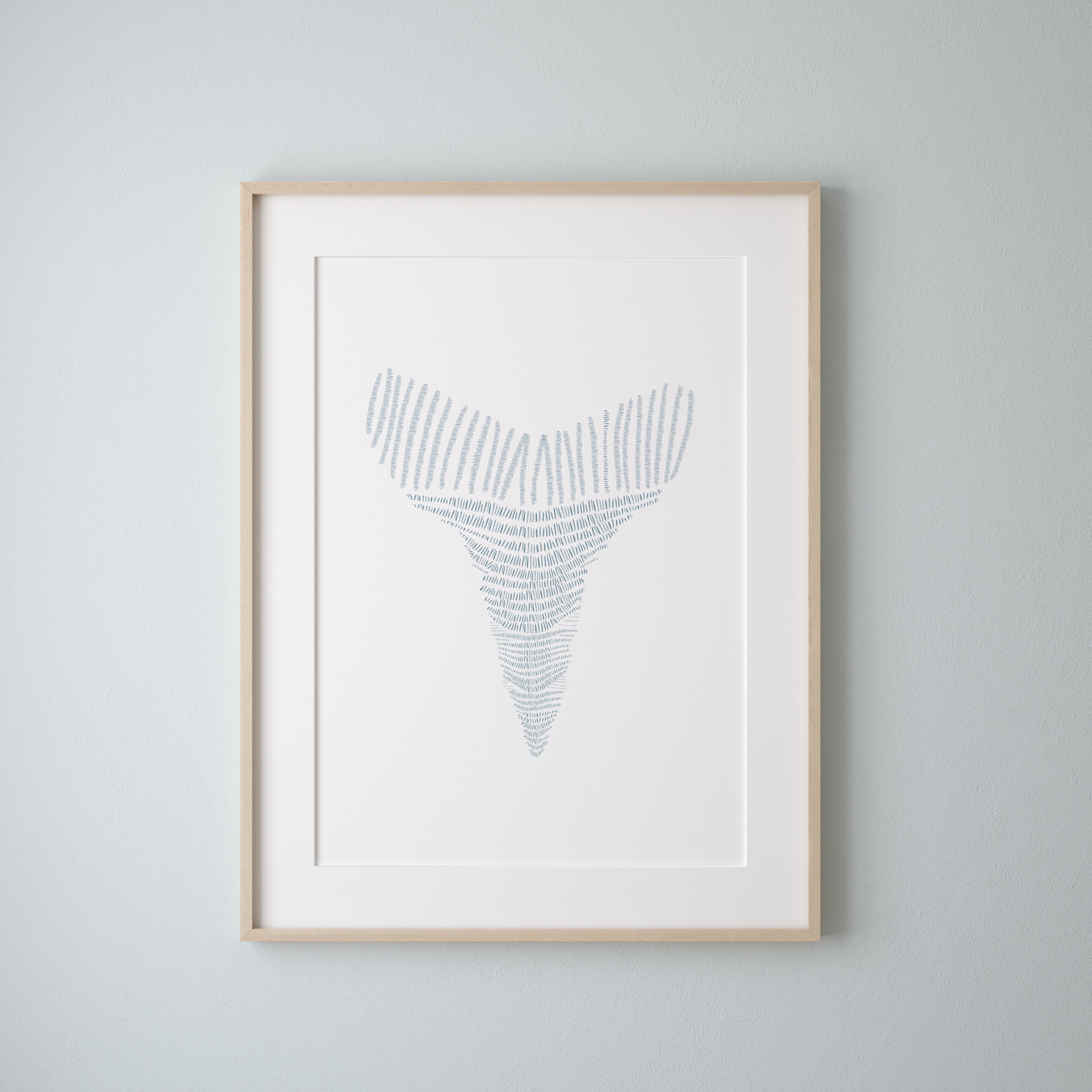 Shark Tooth Wall Art, PRINTABLE Shark Tooth Nursery Art, Modern Shark ...